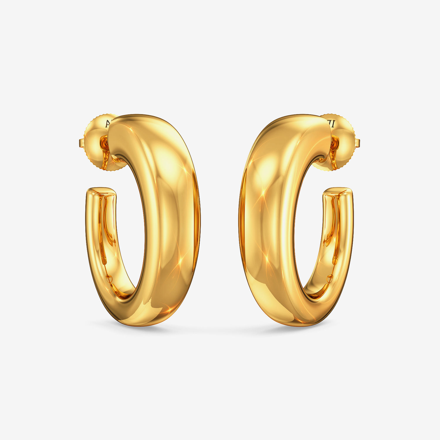 Buy Heavy Loops Gold Earrings (DS1100209375) Online from Joyalukkas
