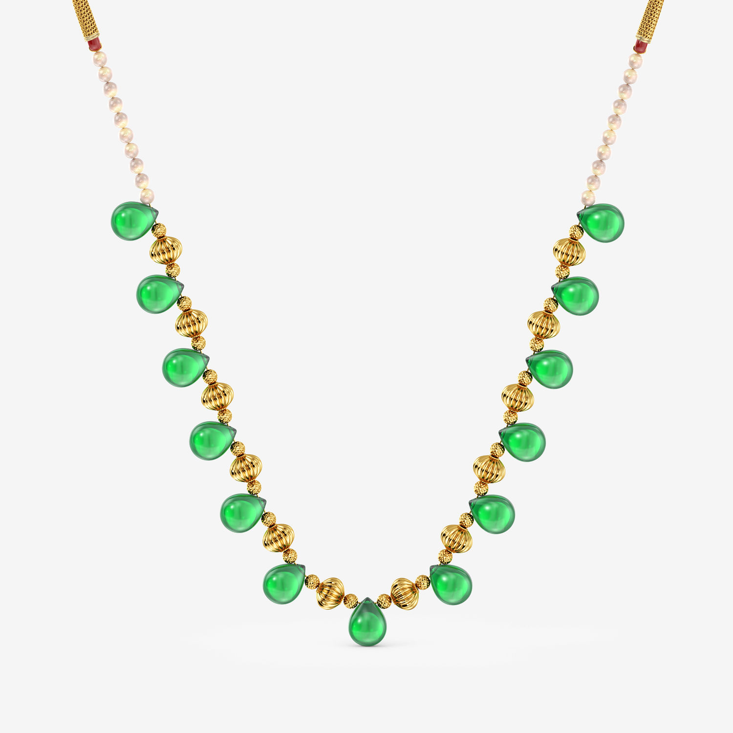 Buy Glinting Dew Gold Necklace (DS1400126747) Online from Joyalukkas