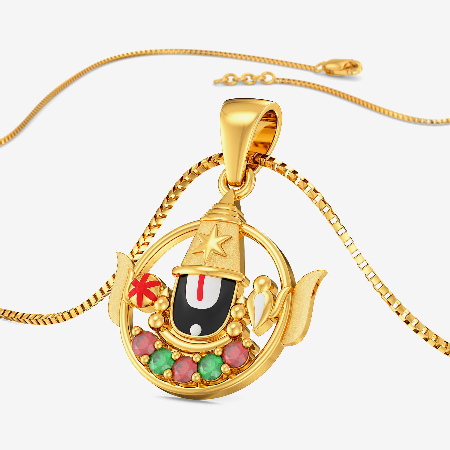 Buy Lord Tirupati Balaji Gold Locket (DS1800008556) Online from Joyalukkas