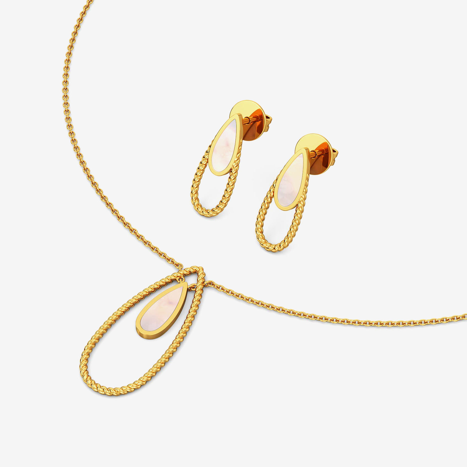Buy Oceanic Drop Shape Pendant Set (GPS_MU1400019010) Online from ...