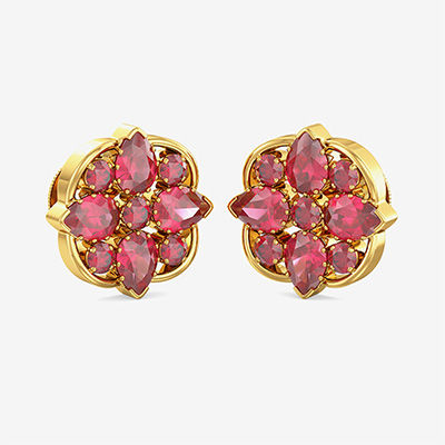 Ruby earrings joyalukkas store