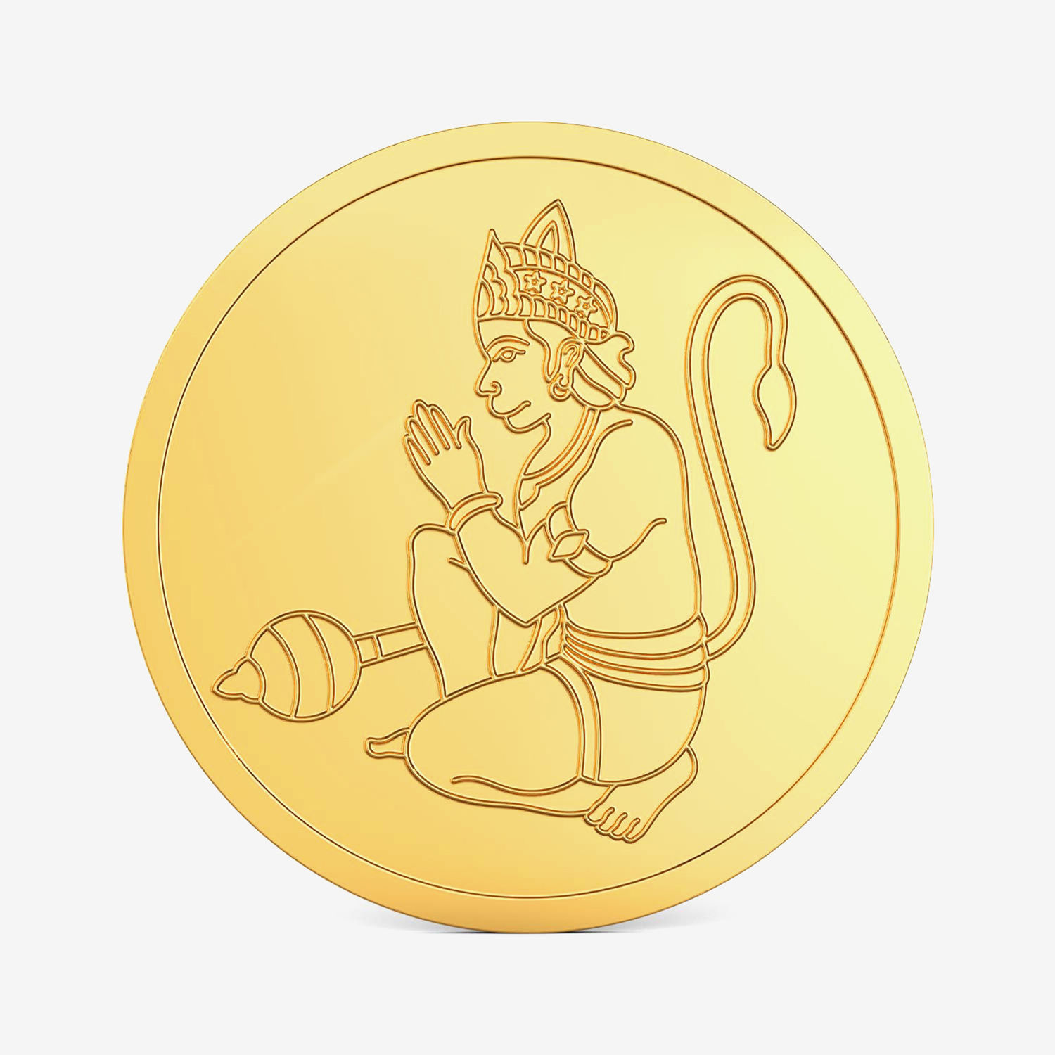 Buy 2 Gram Hanuman Gold Coin (JVCNHN02) Online from Joyalukkas