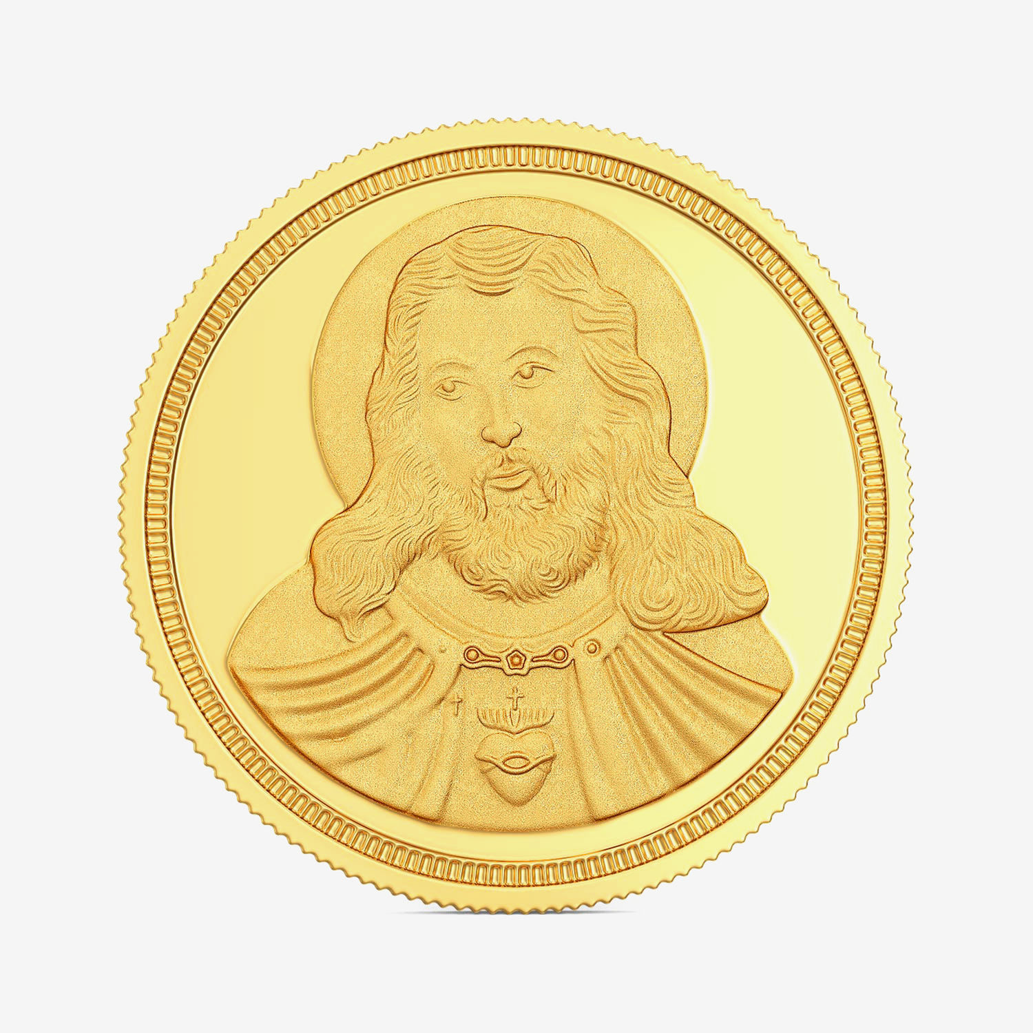 Buy 2 Gram Jesus Christ Gold Coin (JVCNJS02) Online from Joyalukkas