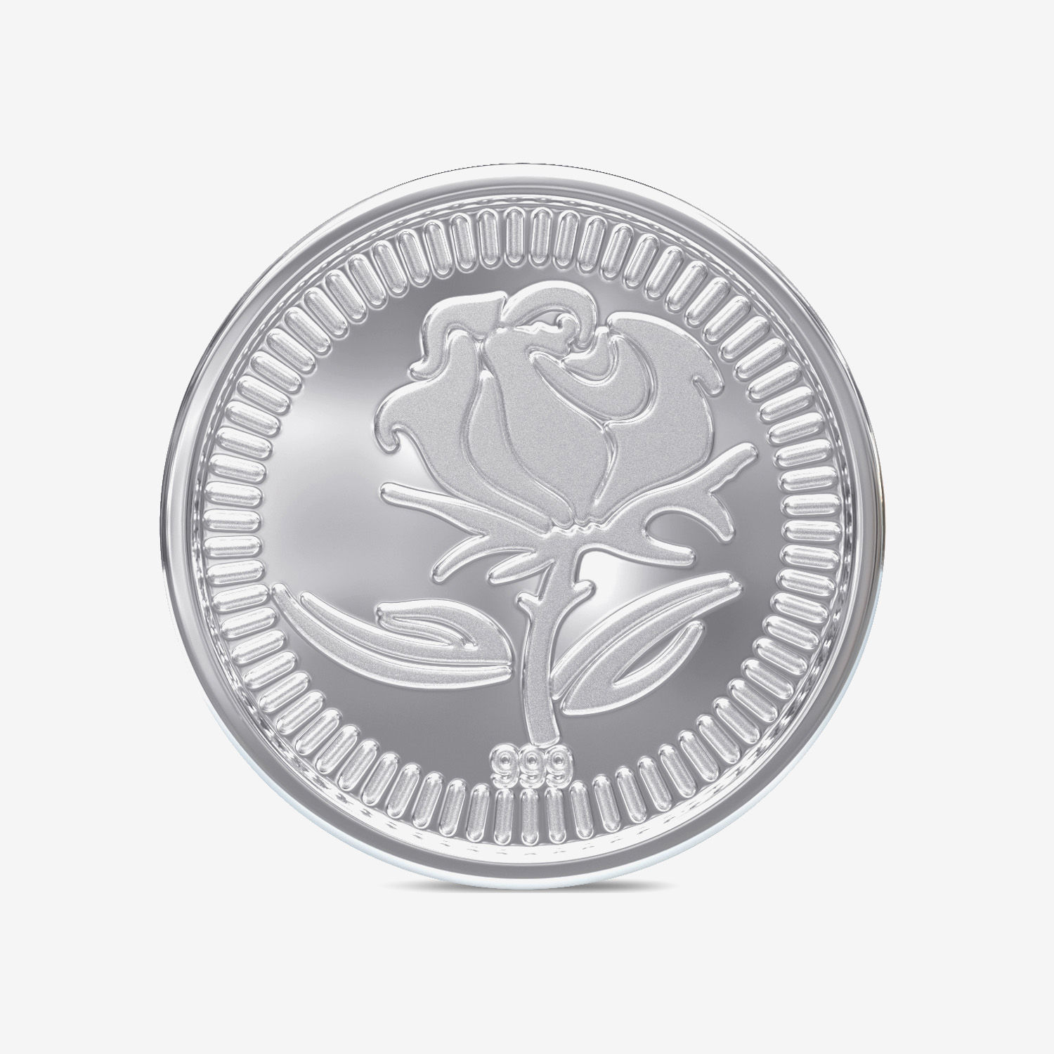 Buy 10 Gram Flower Silver Coin (SIL20A10GH2) Online from Joyalukkas