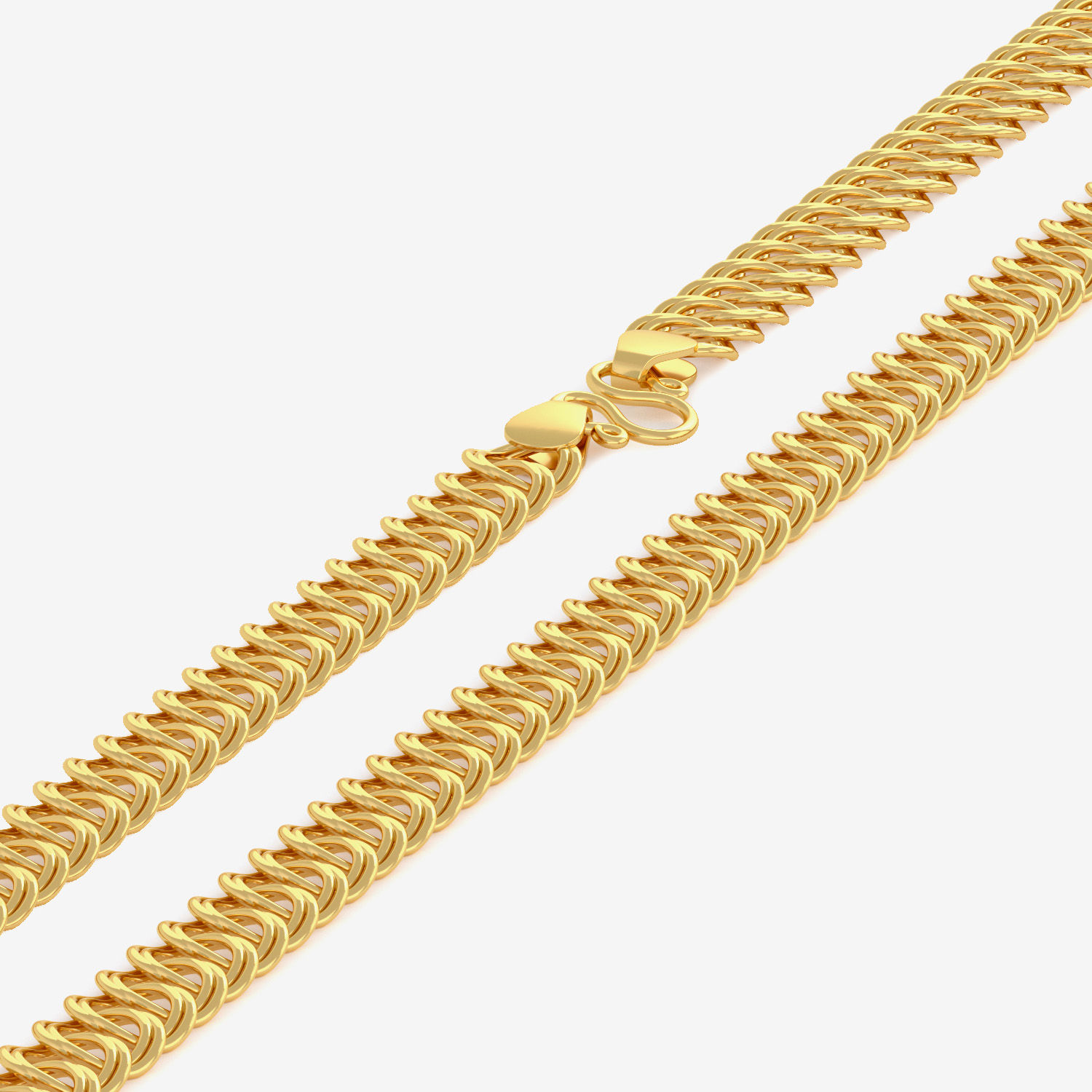 Buy Designer Gold Curb Chain (TL12004053) Online from Joyalukkas